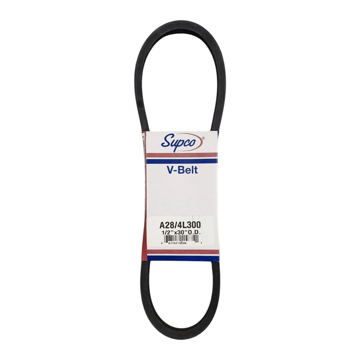 A28/4L300 Supco V-Belt 1/2"x30" O.D. — NWF Supply