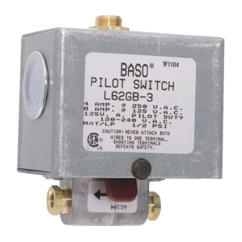L62GB-3 BASO Manual Reset Pilot Switch — NWF Supply
