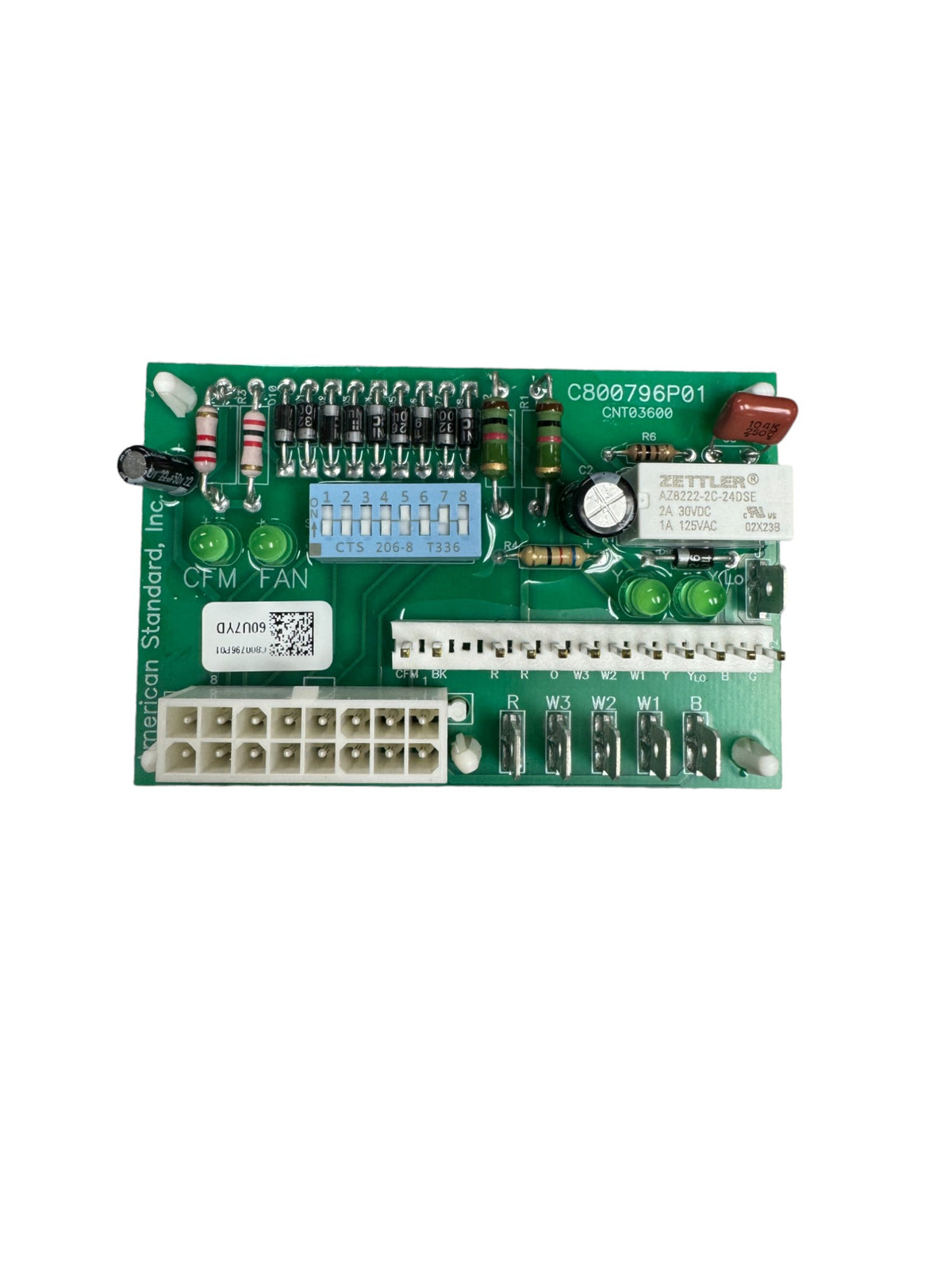 C800796P01 Trane American Standard OEM 16 PIN Fan Control Board — NWF ...