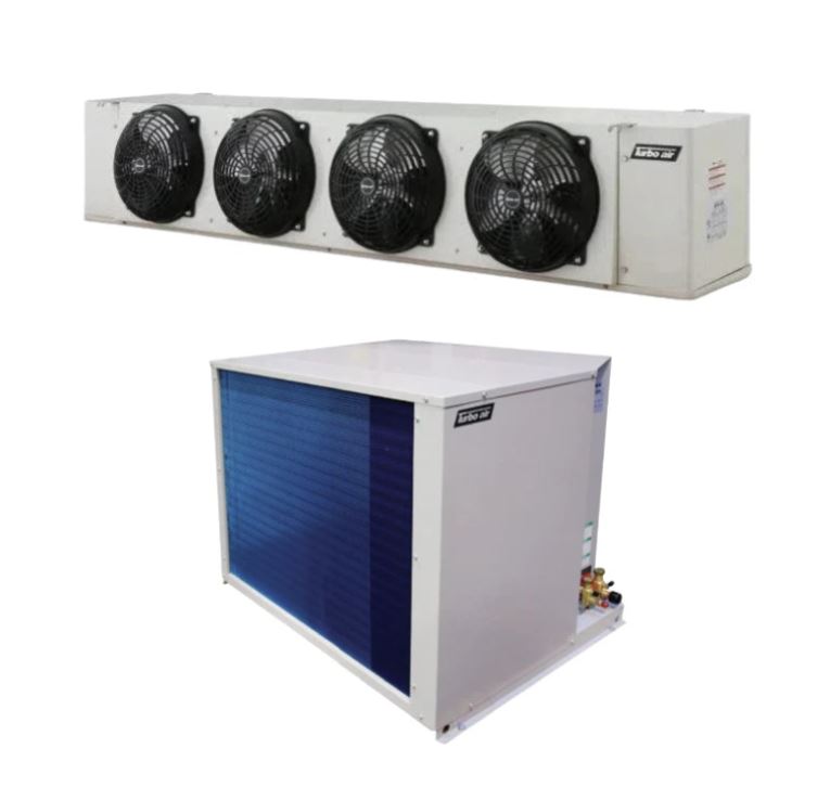 Turbo Air 3 HP Medium Temp Cooler Condensing Unit and Evaporator R-448 ...