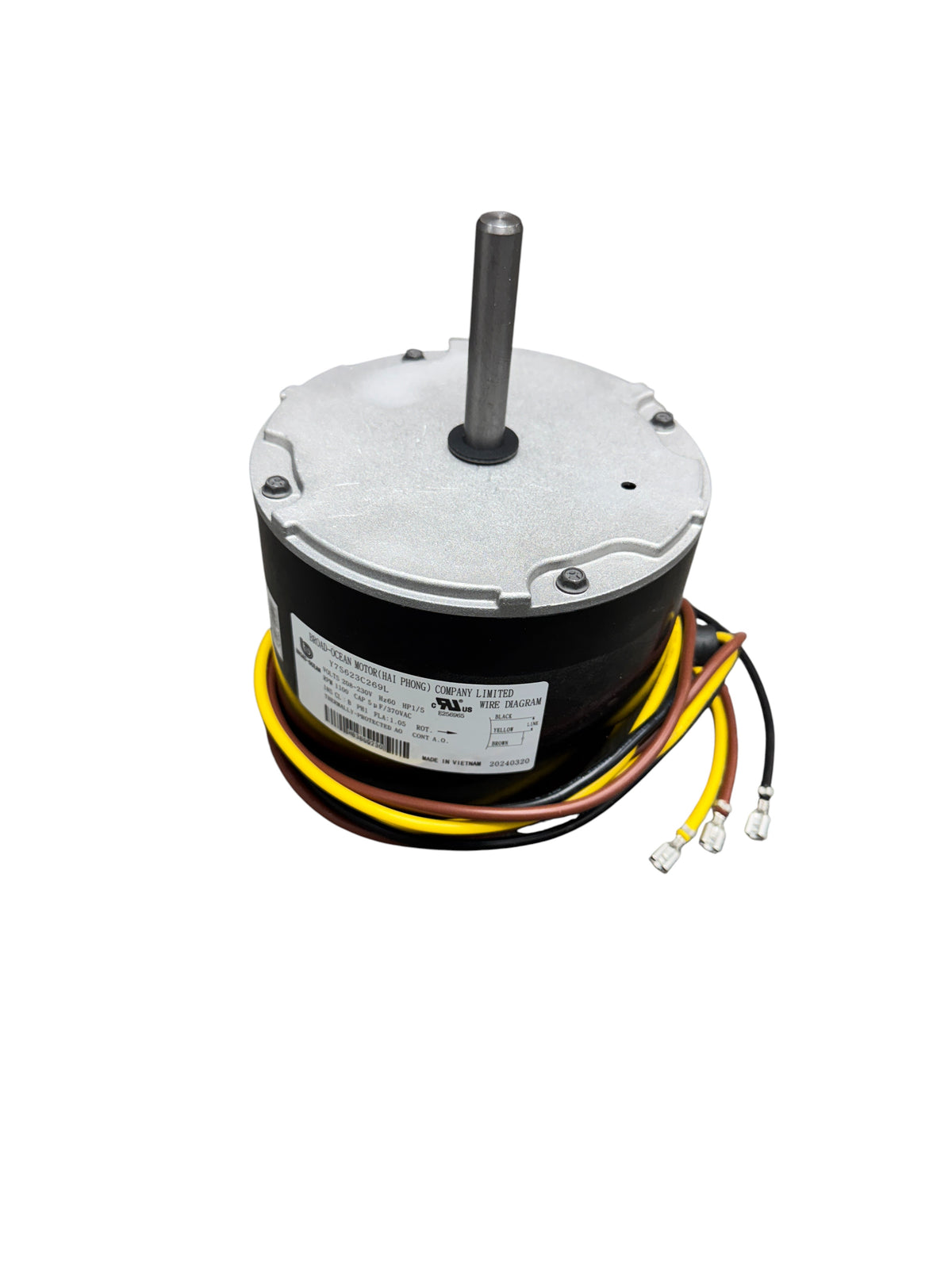 HB38GQ230 Carrier Broad-Ocean OEM Condenser Fan Motor 1/5 HP — NWF Supply
