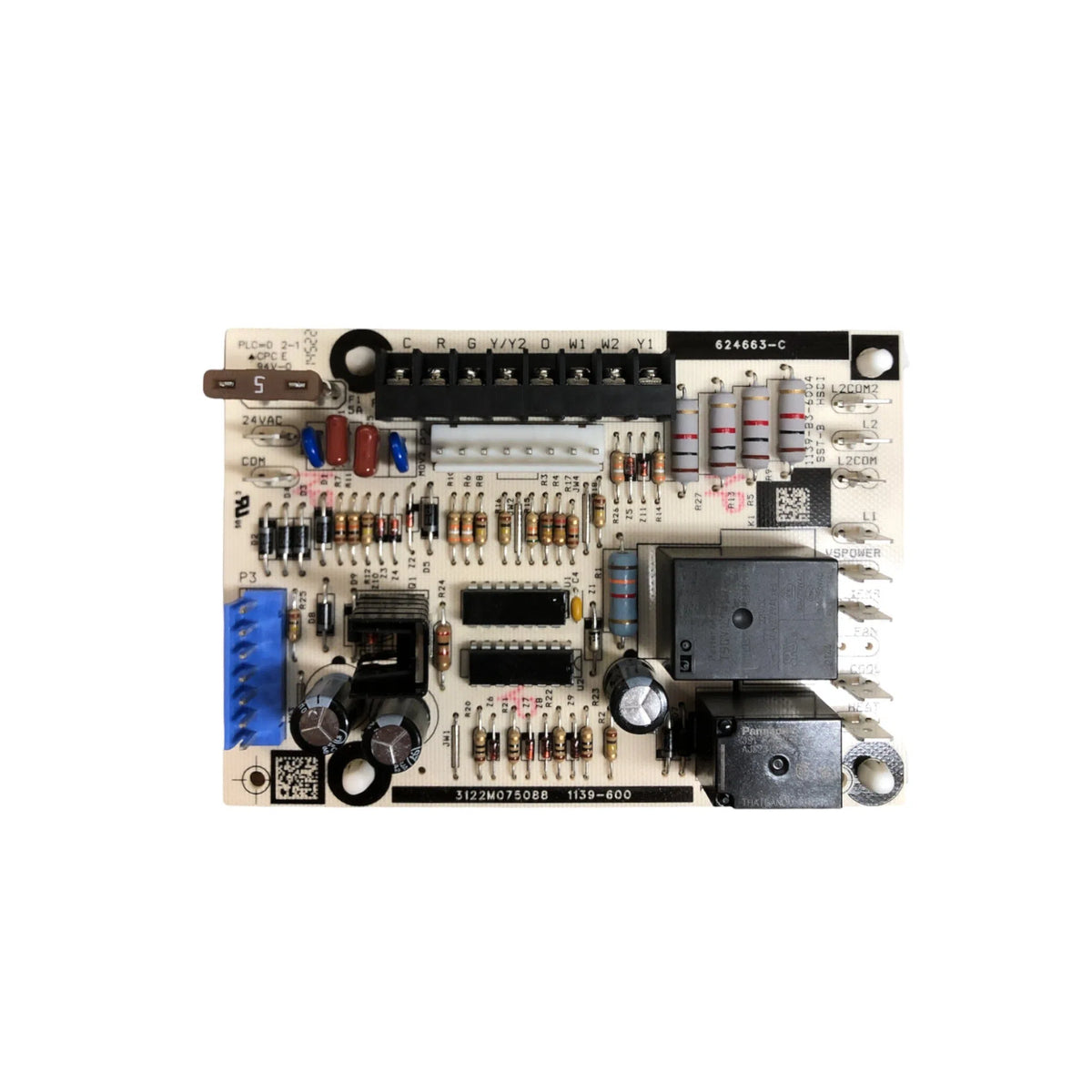 624663-0 Frigidaire Gibson Indoor Air Handler Circuit Control Board (9 ...