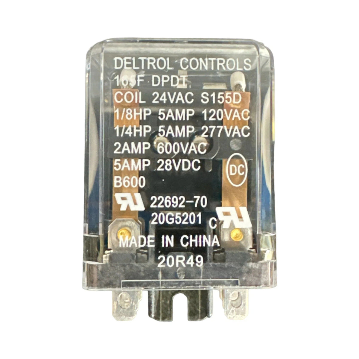 Deltrol Controls 22692-70 Blower Relay 24VAC — NWF Supply